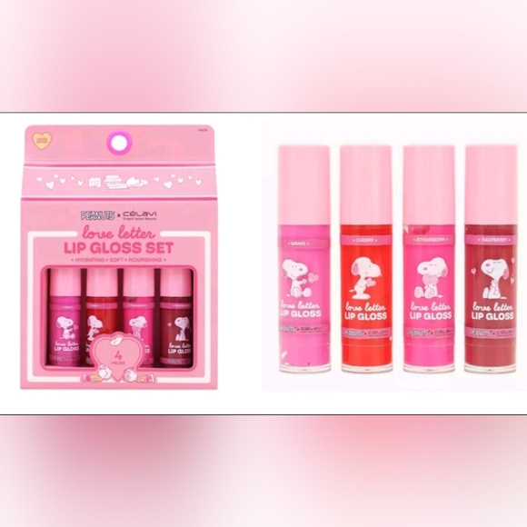 Peanuts | Makeup | Nwt Peanuts X Celavi Lip Gloss Set Grape Cherry ...